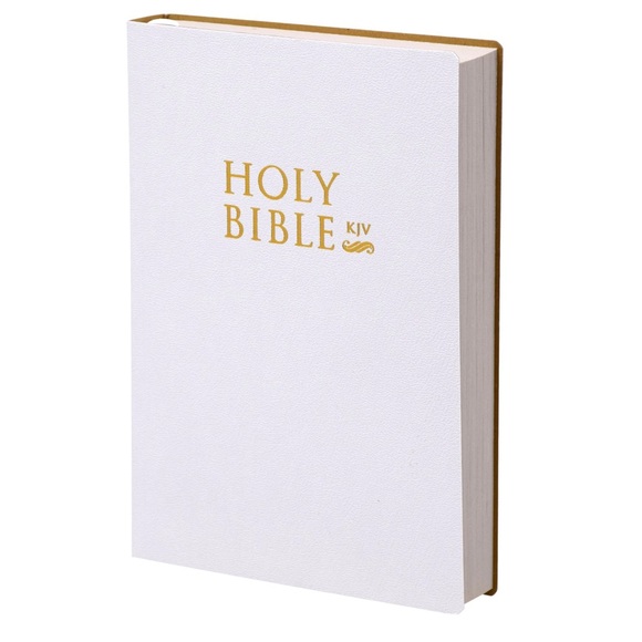 White Holy Bible Cover
